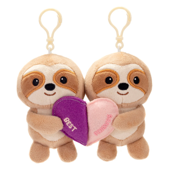 BESTIES - 5IN SLOTHS WITH MAGNET HEART - Fiesta Toy