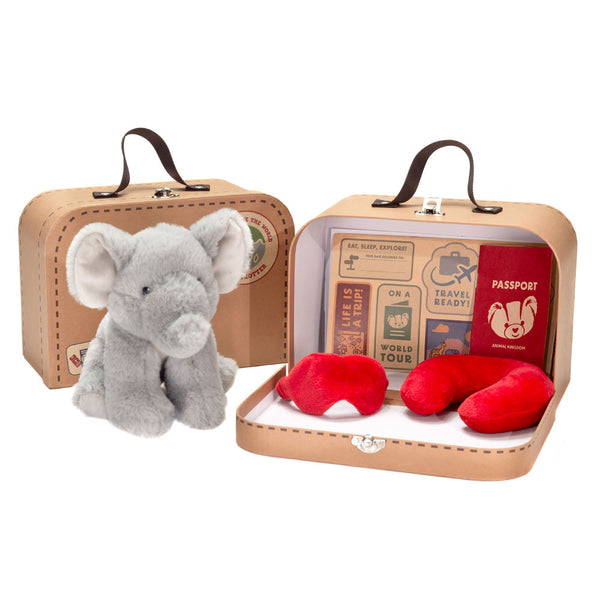SUITCASE ANIMAL - 9.5IN W X 3.5IN L X 6.5IN H WITH ELEPHANT (A09019 ...