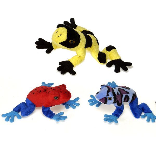 7IN 3 ASST BB FROGS - RED, BLUE, YELLOW - Fiesta Toy