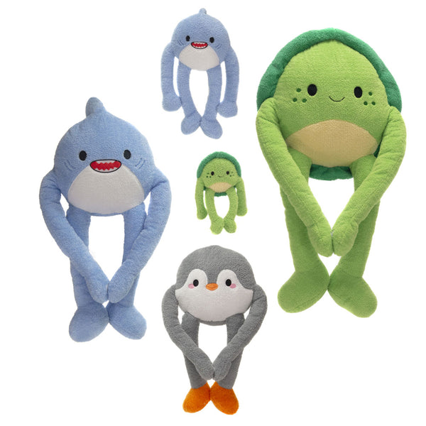 NOODLEZ - 30IN SEALIFE ANIMALS-TURTLE, SHARK, OR PENGUIN - Fiesta Toy