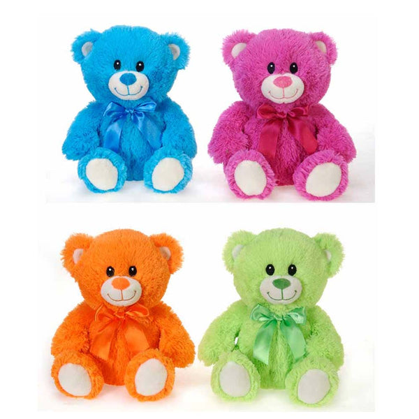 8" Bright Color Bears - Fiesta Toy